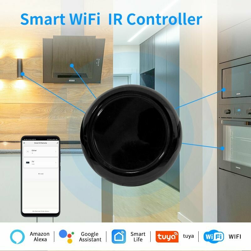 Инфракрасный пульт дистанционного управления Tuya WIFI Умный дом Alexa Google