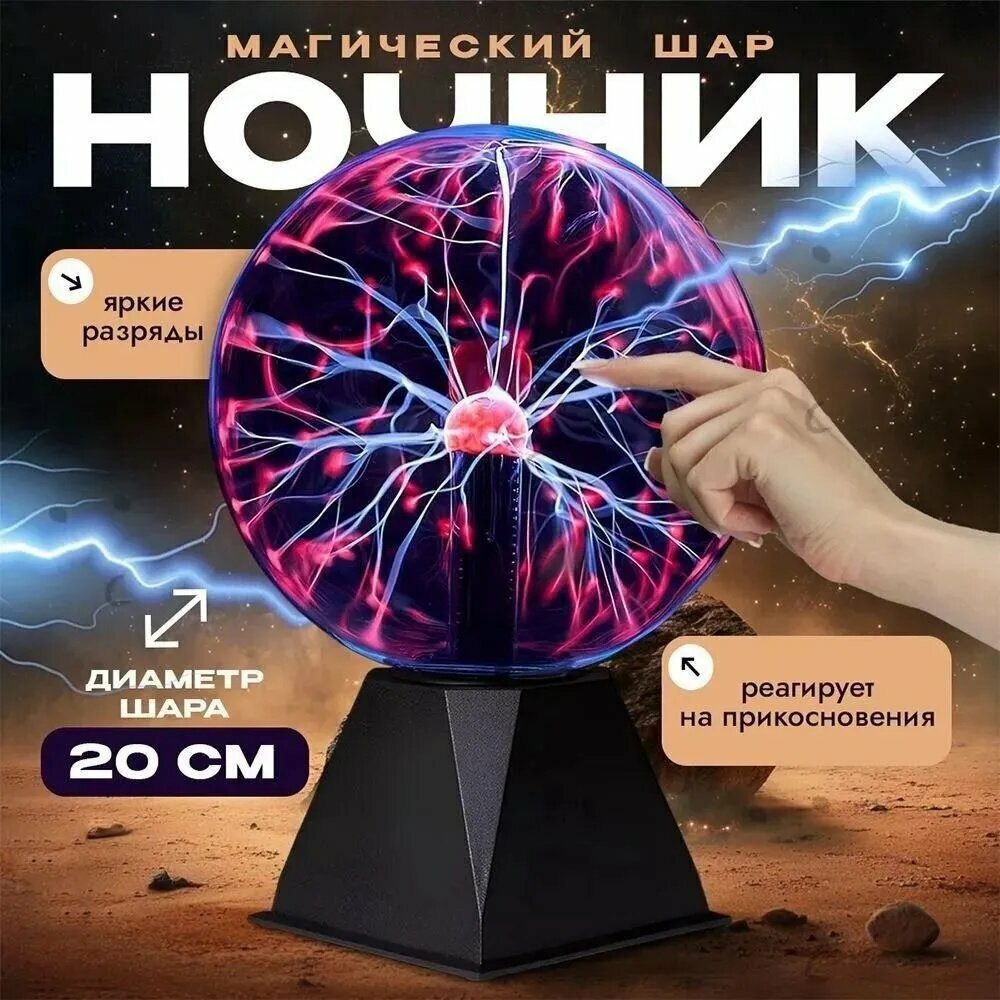 Светильник плазменный шар, 3 ВтSOFISJFOPSDJFa-1