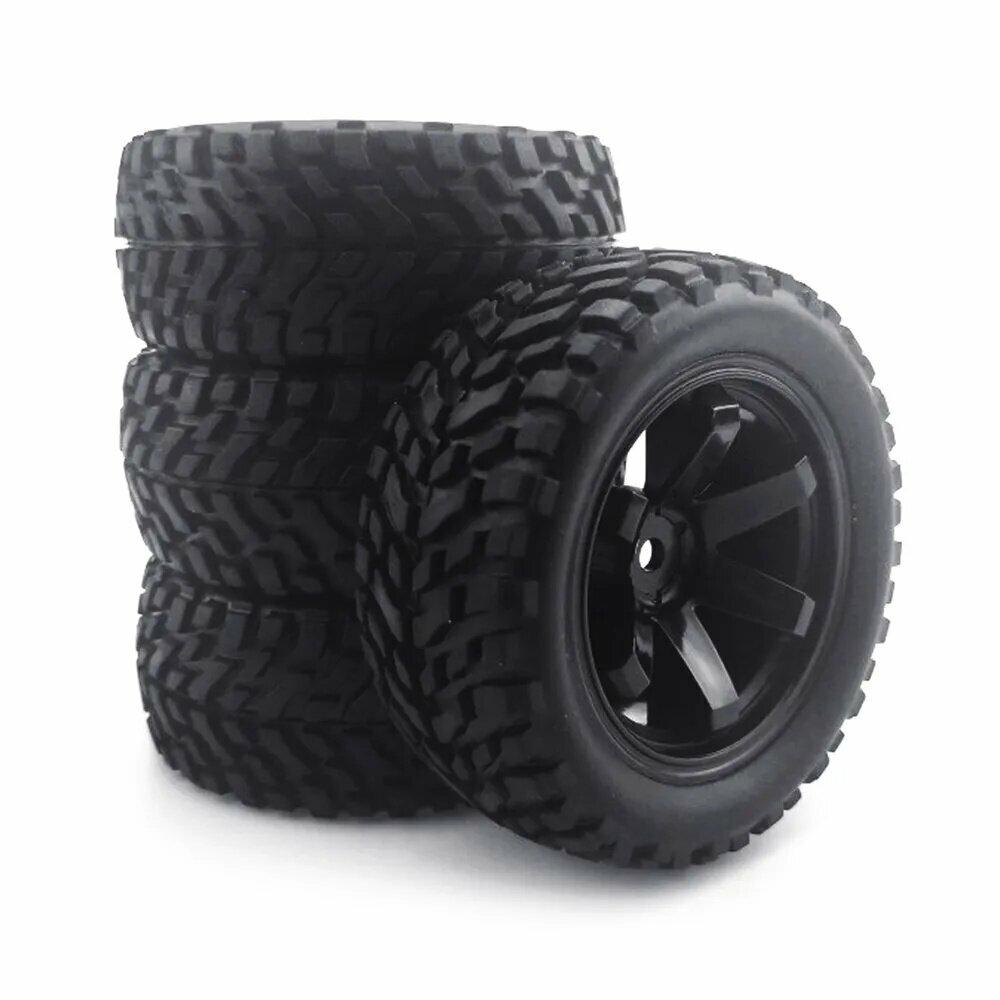 Колеса с резиновыми шинами 75 мм для RC машин