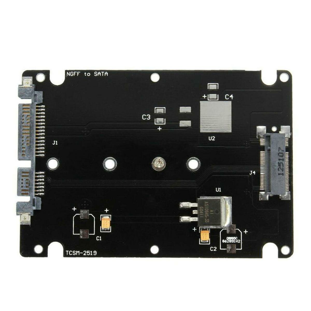 Конвертер адаптер M.2 NGFF в 2,5-дюймовый SATA SSD MSATA в SATA адаптер карта чехол для ПК адаптер M2 M настольный разъе