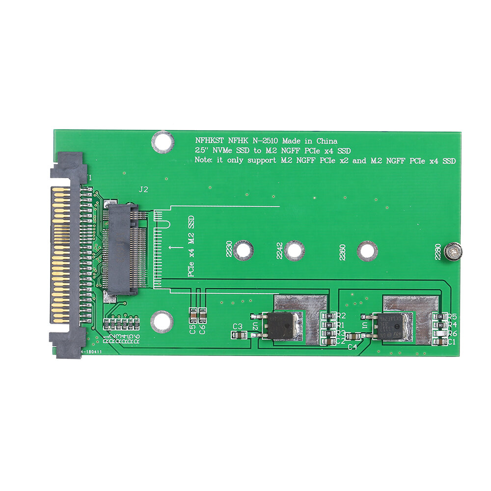 Адаптерная Карта: M.2 to U.2 Конвертер - Устранение Несовместимости NVME Накопителя for Материнская Плата С M-Key Слотом