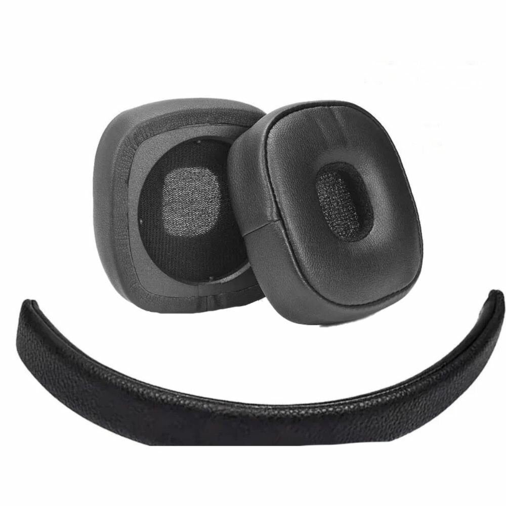 Амбушюры для наушников Marshall Major 4 IV: мягкие подушечки из протеиновой кожи и губки, прочные и гибкие, с оголовьем.