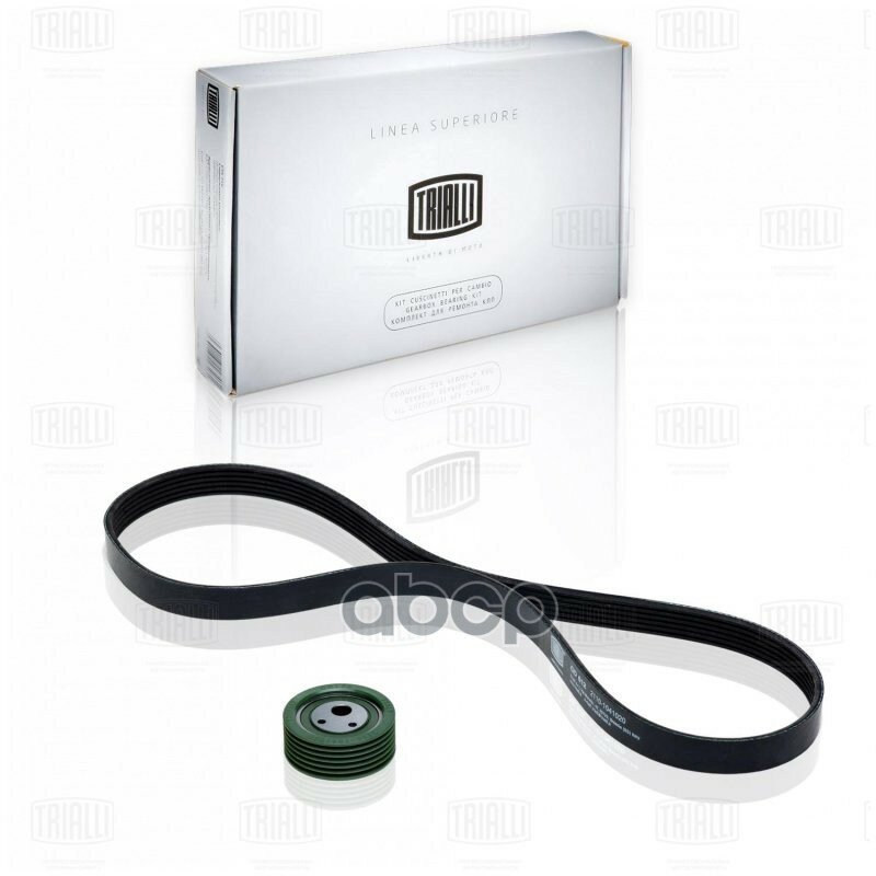 Ремкомплект ремня генератора для ВАЗ 2110-12, 2170 Приора (ремень+ролик) с кондиционером (16) Trialli арт. GD612 - высокое качество