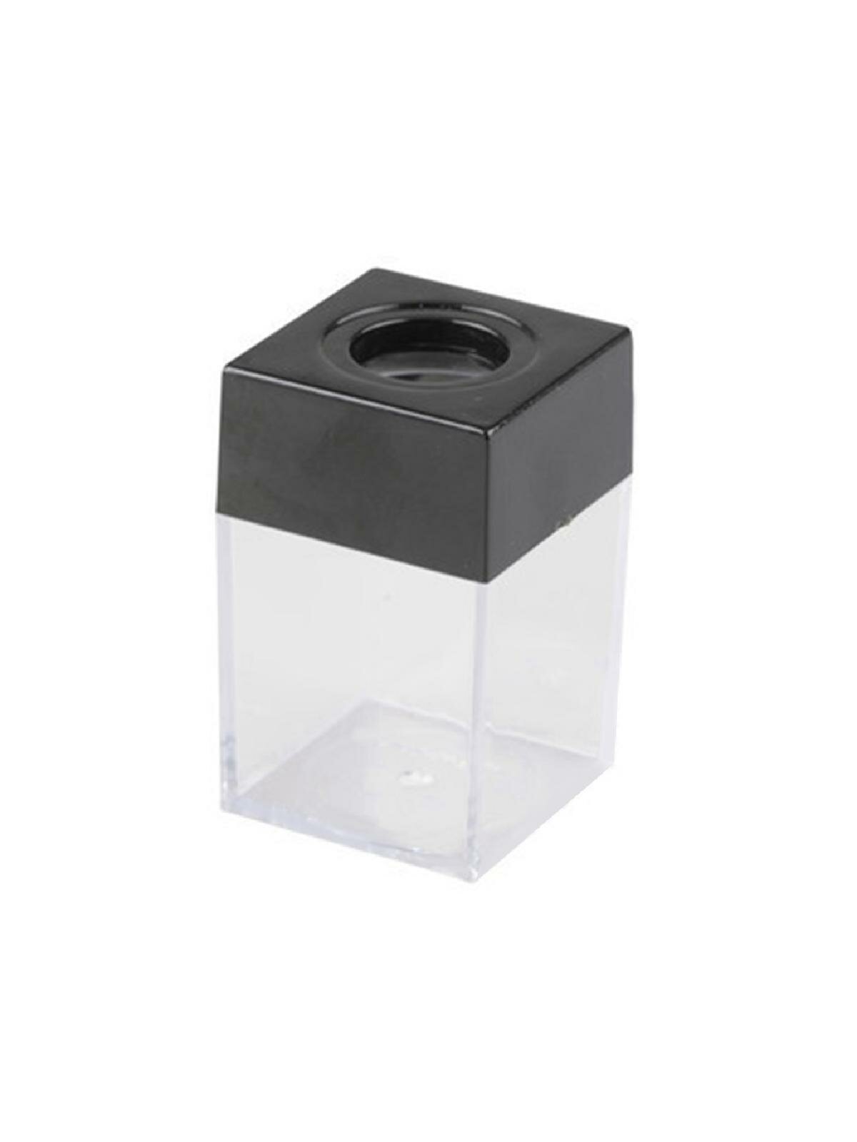 Практичный диспенсер для прозрачных скрепок большой емкости с магнитным расширяющимся верхом