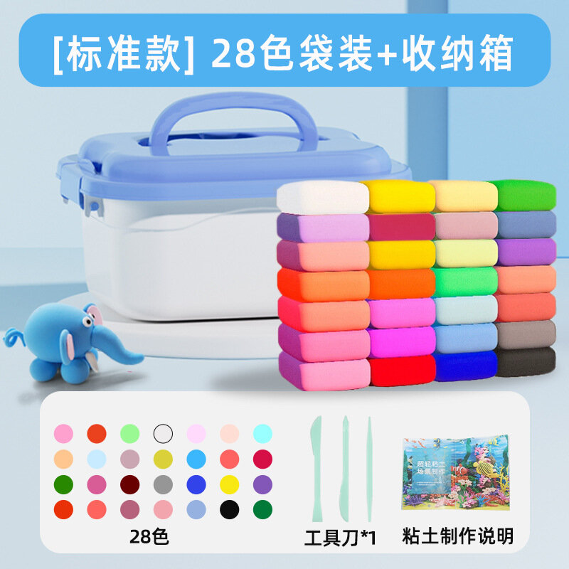 Ультралегкая глина для лепки 12 цветов 36 цветов для детского сада, нетоксичная, экологичная, для рукоделия, космическая глина, производитель цветной глины