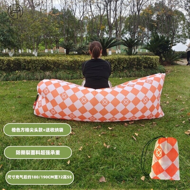 Уличный ленивый диван-реклайнер, портативная надувная кровать для музыкального фестиваля, кемпинга, пикника, спальный мешок, расширяющийся надувной диван