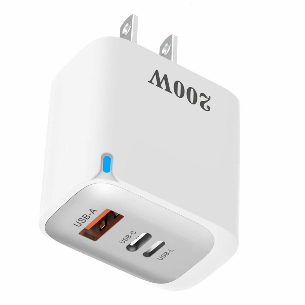 Зарядное устройство 200 Вт с USB Type-C, Белый