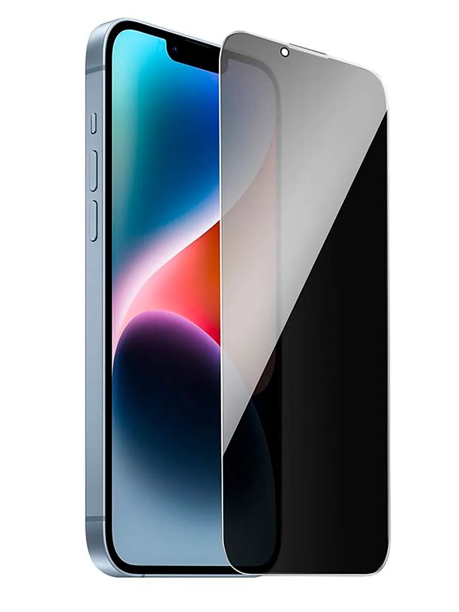 Защитное стекло Hoco A34 Plus iPhone 16 Pro, с защитой от пыли, антишпион, цвет черный