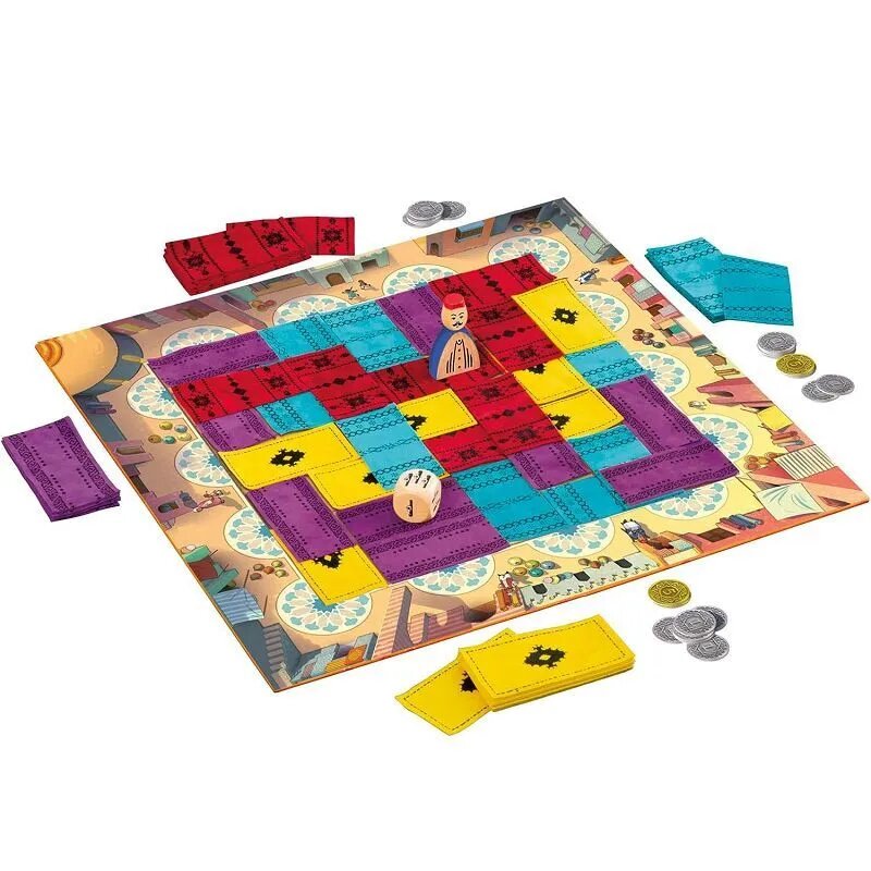 Настольная игра Марракеш для детей 5-7 лет, деревянная, игра-бродилка