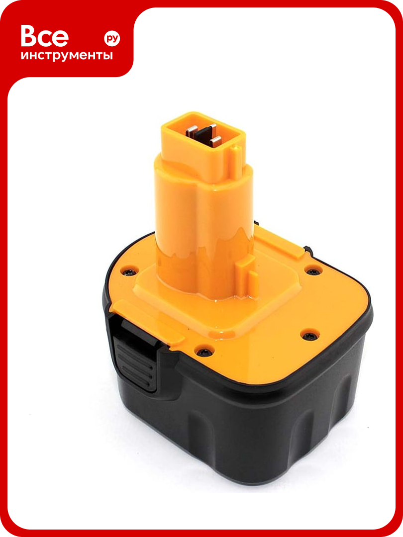Аккумулятор AMPERIN для DEWALT (p/n: DC9071, DE9037, DE9071, DE9074, DE9075, DW9071, 4.0Ah 12V Ni-Mh 091135