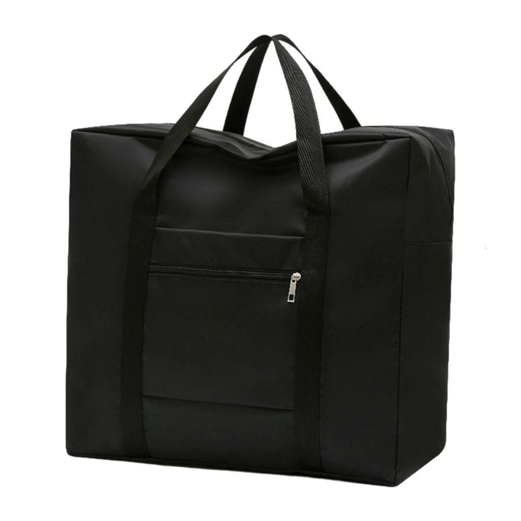 Тканевый дорожный мешок-оксфорд, Черный - очень большой