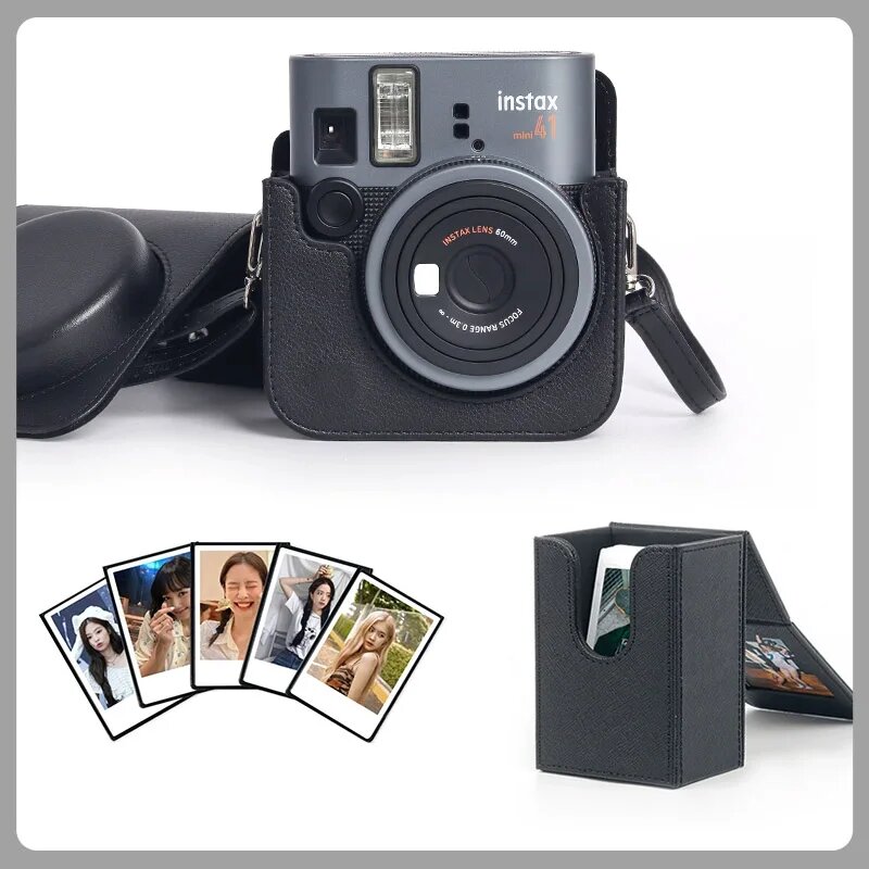 FUJIFILM Instax Mini 41 с сумкой, магнитами и ящиком Black Set 1