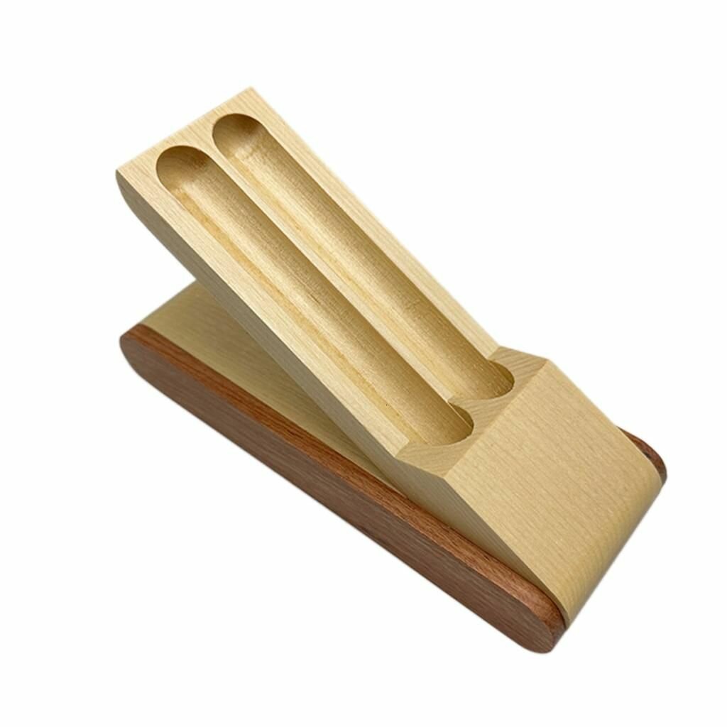 Футляр для ручек деревянный, двойная деревянная коробка