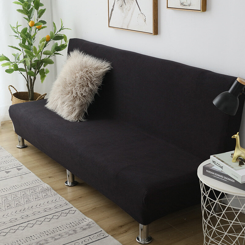 Эластичный утолщенный универсальный складной чехол для дивана-кровати, простой чехол для дивана на все сезоны, универсальный полный чехол для дивана без подлокотников