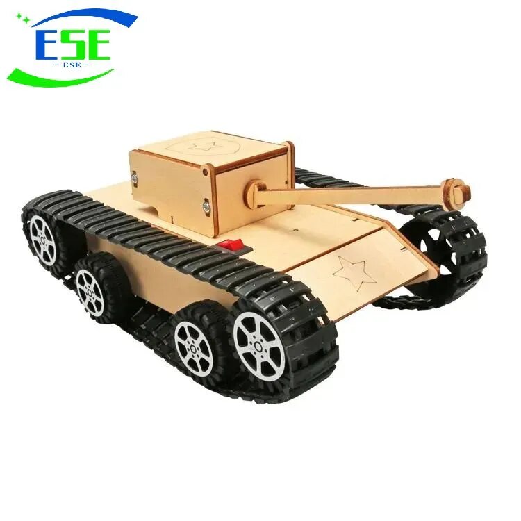Электрические малые танки, малые научно-технические производства, деревянные игрушки для сборки пазлов, реквизит для обучения физическим экспериментам