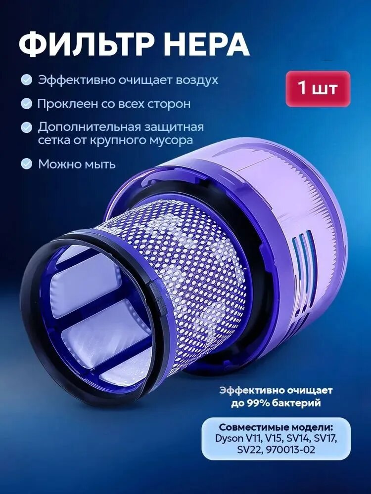Фильтр для пылесоса Dyson V11, V15, SV14, SV16, SV17, SV22, 970013-02