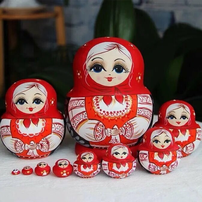 Матрешка высота 15cm, количество мест10