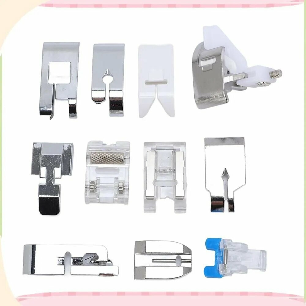 Набор лапок для швейной машины, 11 типов, для домашнего использования