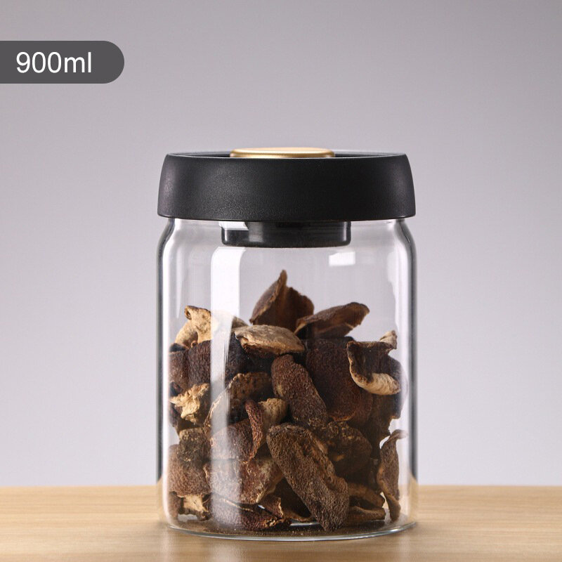 Герметичная банка из высококачественного боросиликатного стекла для хранения, банка для кухонных зерен и конфет, пресс-тип, вакуумная банка для хранения