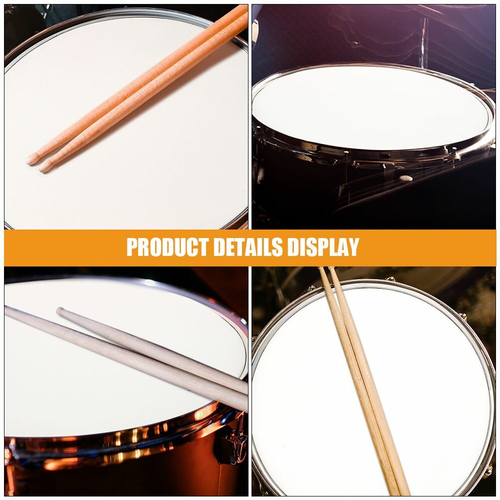 Барабанная Кожа Замена, Белый, Алюминий, Для Тихой Практики, 1 Комплект