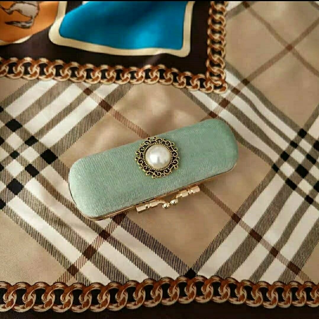 Одинарный футляр для помады, премиум-класса, не оставляющий следов, с зеркалом для макияжа, винтажный футляр для помады, защитный чехол для помады, футляр для штампов.