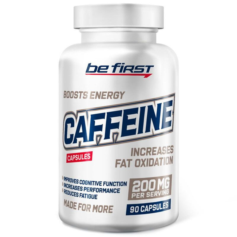 Кофеин в капсулах Be First Caffeine 90 caps, мощный стимулятор