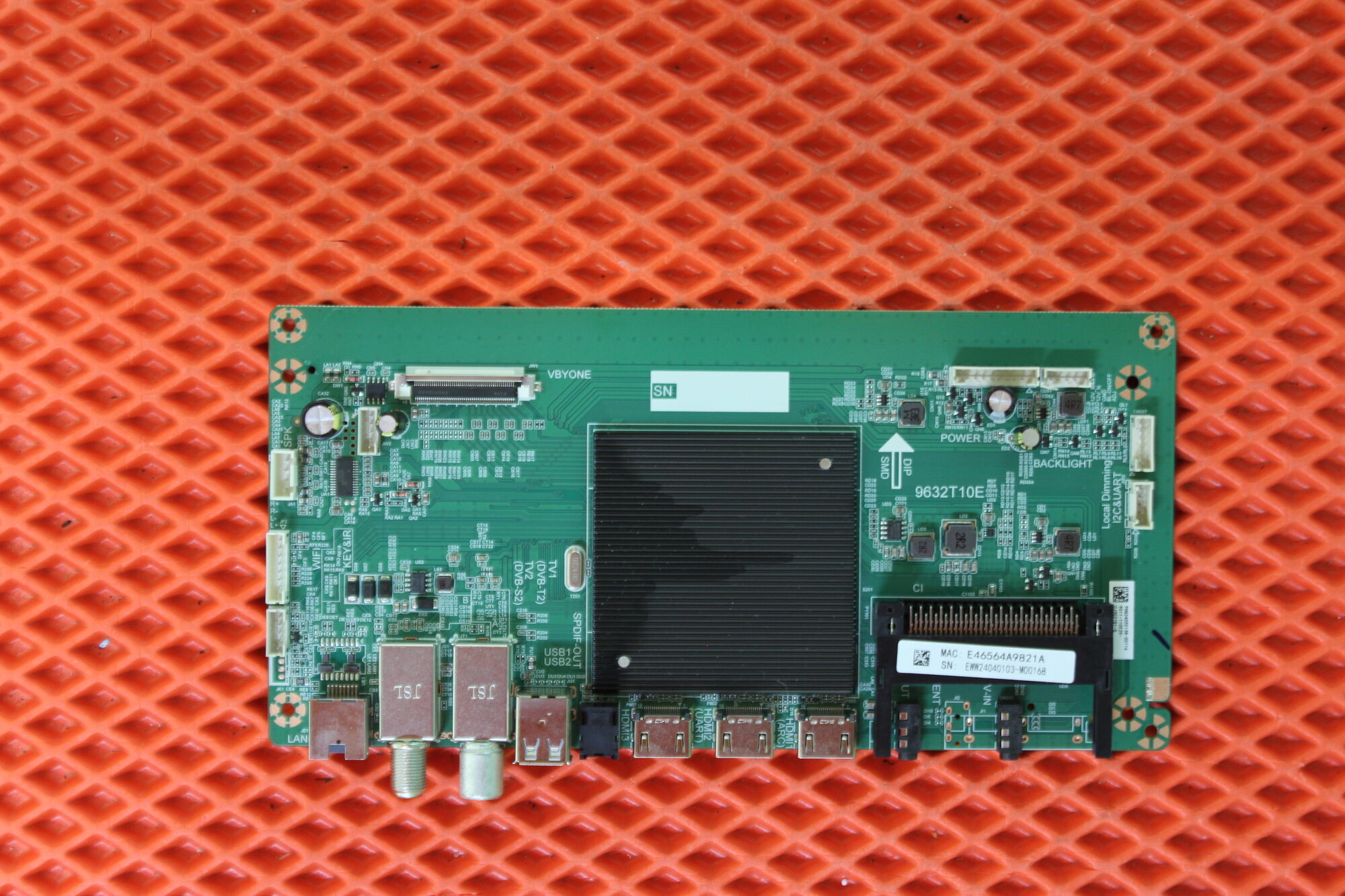 Основная плата (MAIN) 9632T10E для телевизора SOUNDMAX SM-QLED65T2SU в надёжной упаковке