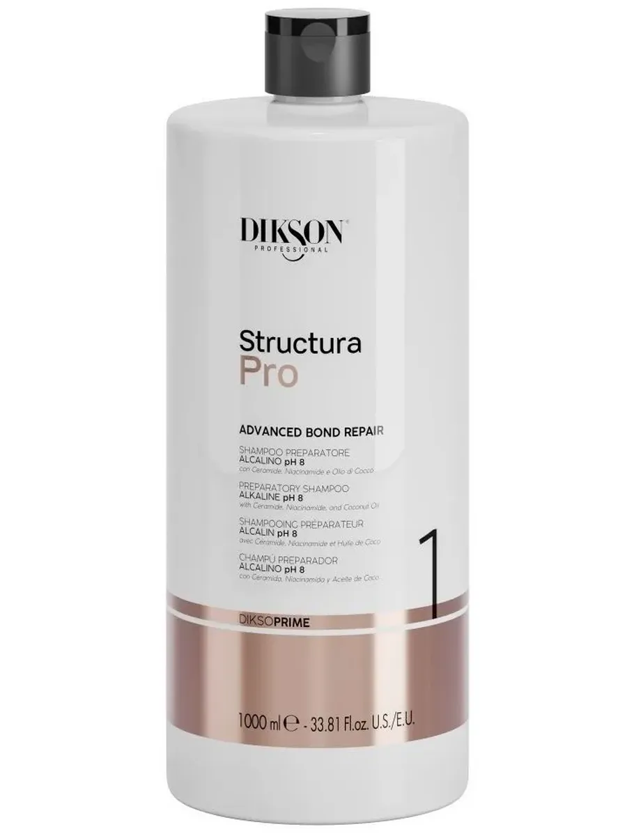 Шампунь Dikson DiksoPrime Structura Pro Alkaline Prep Щелочной подготовительный, 1000 мл