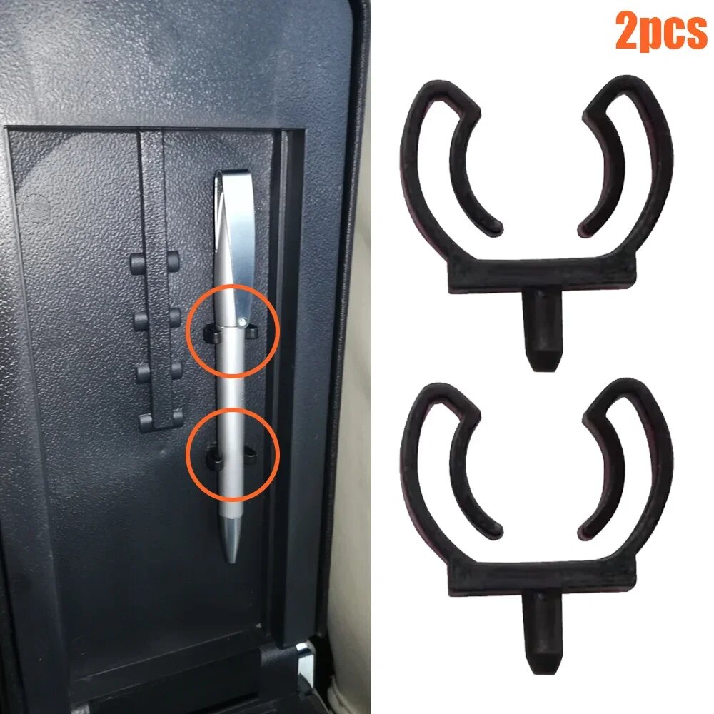 2x New For Renault Duster Safrane Sandero Stepway Kwid City K-ZE Koleos Captur Fluence Latitude Lock Pencil Tray Clips Rivet New