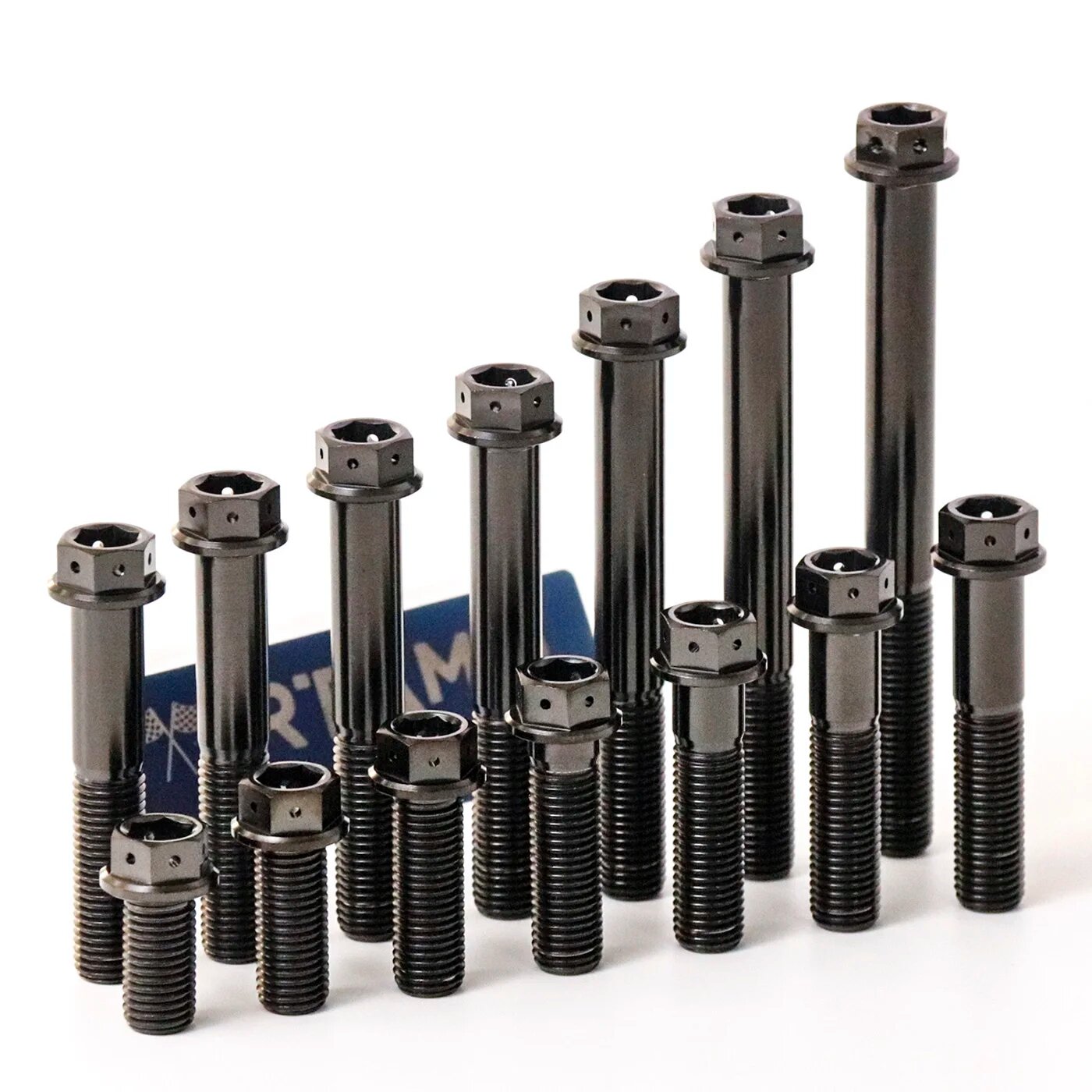 RTAMO Титановый болт Gr5 M10X20/25/30/35/40/45/50/55/60/65/70X1.5 с Black (1pc), M10X35X1.5P(30S)