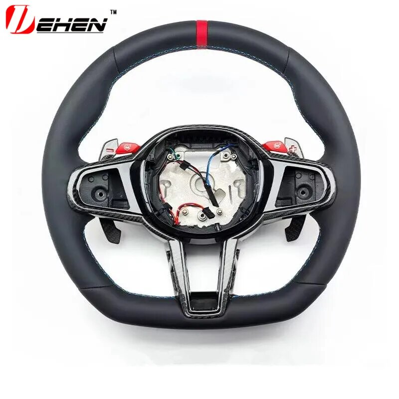 Руль из карбона для BMW F40 F44 G20 G22 G23 G26 G29 G42 M240i M340i G30 G32 G01 G02 G05 G06 G07 G14 G15 G16 G11 G12 Style 3, For heating NO 5AU