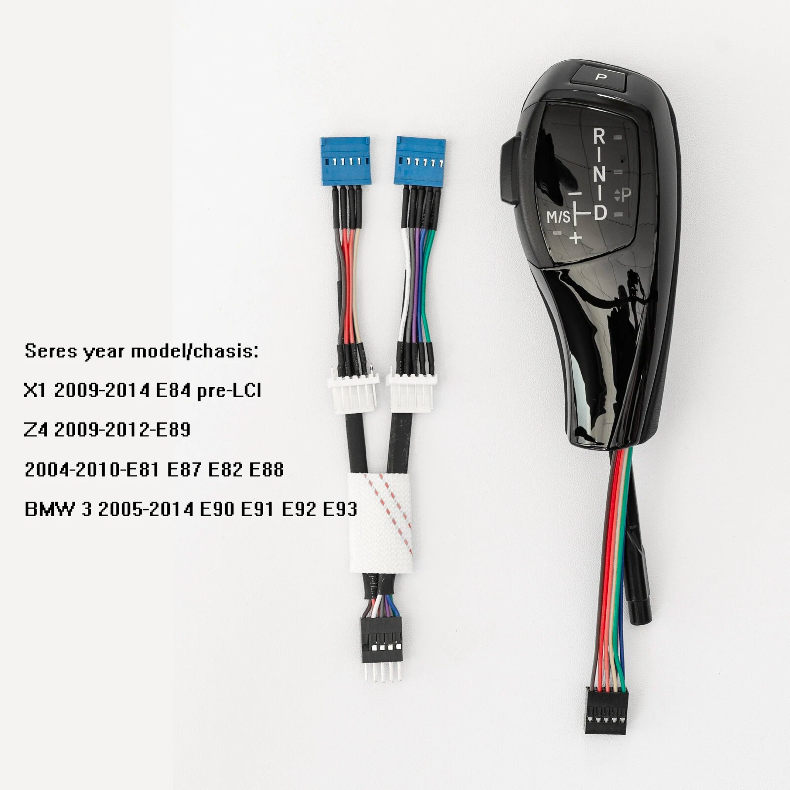 Ручка переключения передач LED BMW E90 E91 E93 Черный