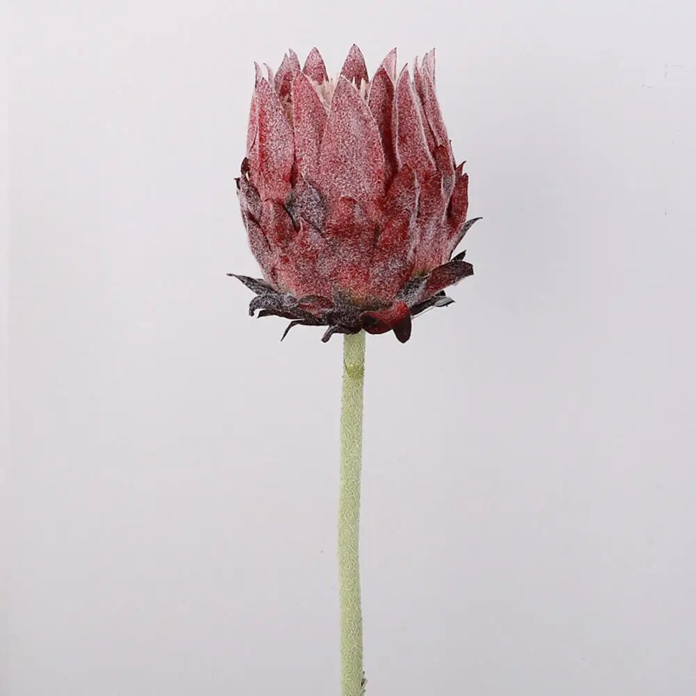 Искусственные цветы пионы шелк 16 см Бордовый, Dark Red