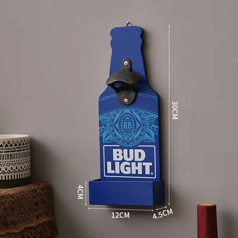 Винтажная креативная открывалка для бутылок в виде пивной бутылки, настенное украшение, пивная картина для декора стен баров и ресторанов.
