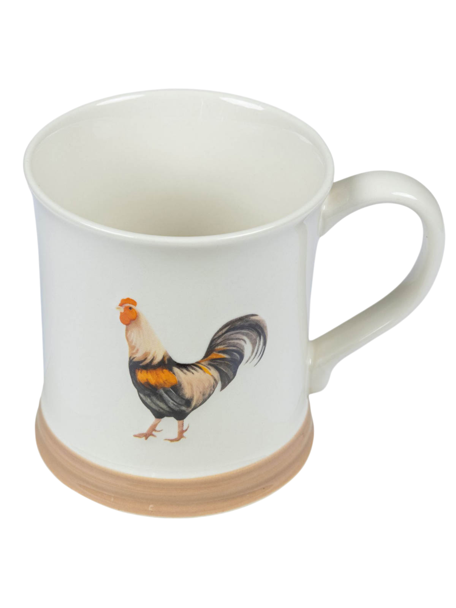Кружка Дымов Керамика Ферма Петух, 90x100 мм, 450 мл, керамика