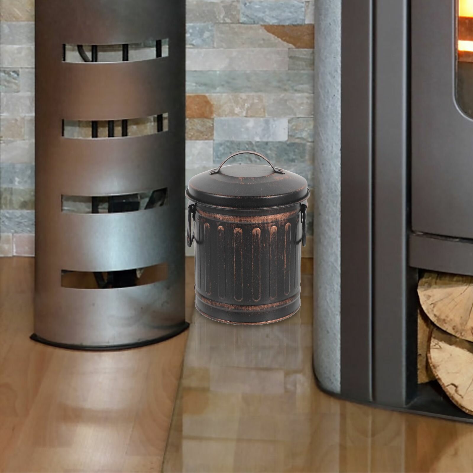 Надежное металлическое ведро для транспортировки угля с легким весом 19,00 13,00 13,00см