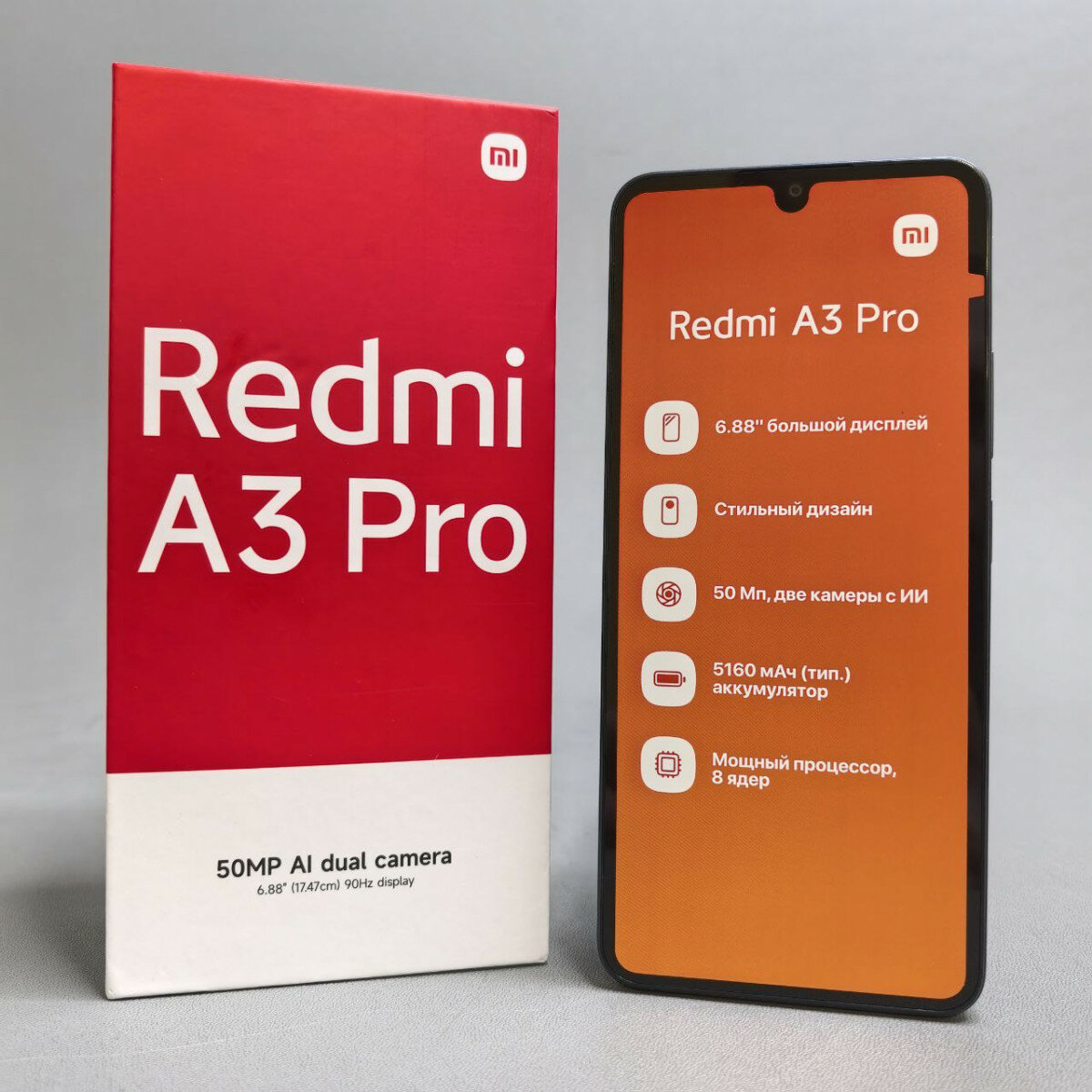 Смартфон Xiaomi Redmi A3 Pro, 4/128 ГБ, Dual nano SIM, Navy Blue