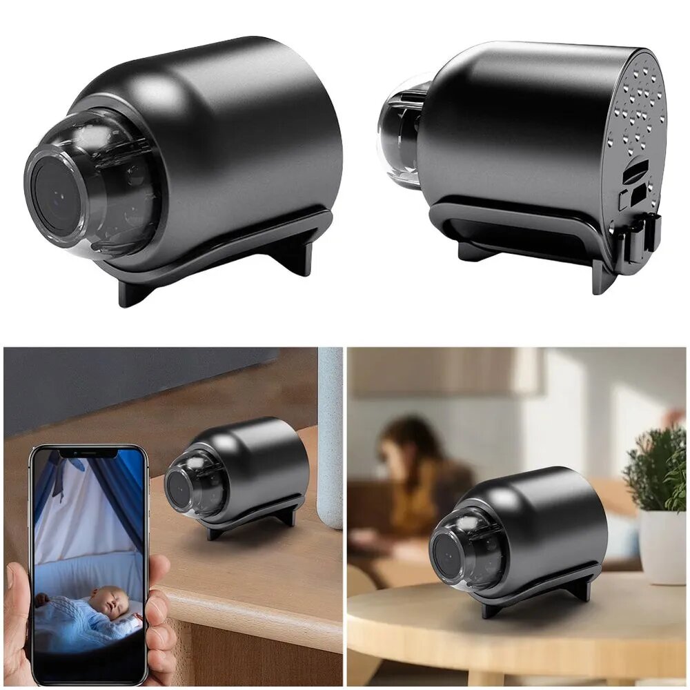 Беспроводная HD-видеокамера 1080P с Wi-Fi, ночным виденьем и детектором движения