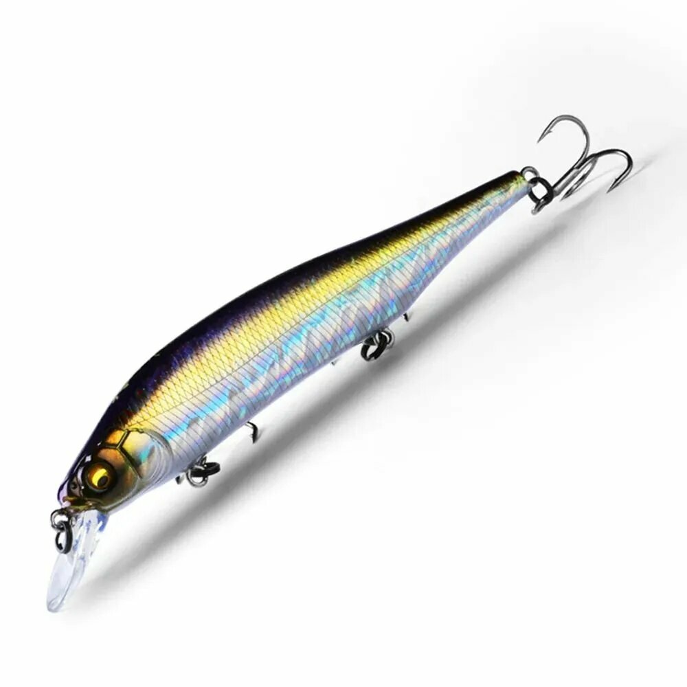 Воблер BEARKING ITO-SHINER 115 SP с шумовым эффектом с шариковой системой балансировки, суспендер Minnow 11,5 см; 15 г; 0,5- 1,2 м