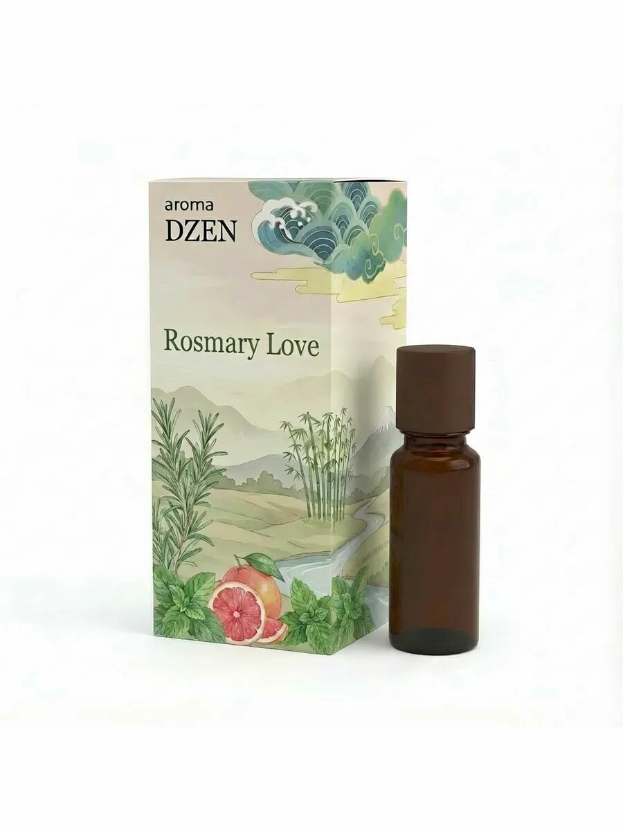 Эфирное масло роллер Розмариновая Любовь Aroma Dzen 5мл для ароматерапии, бани, йоги