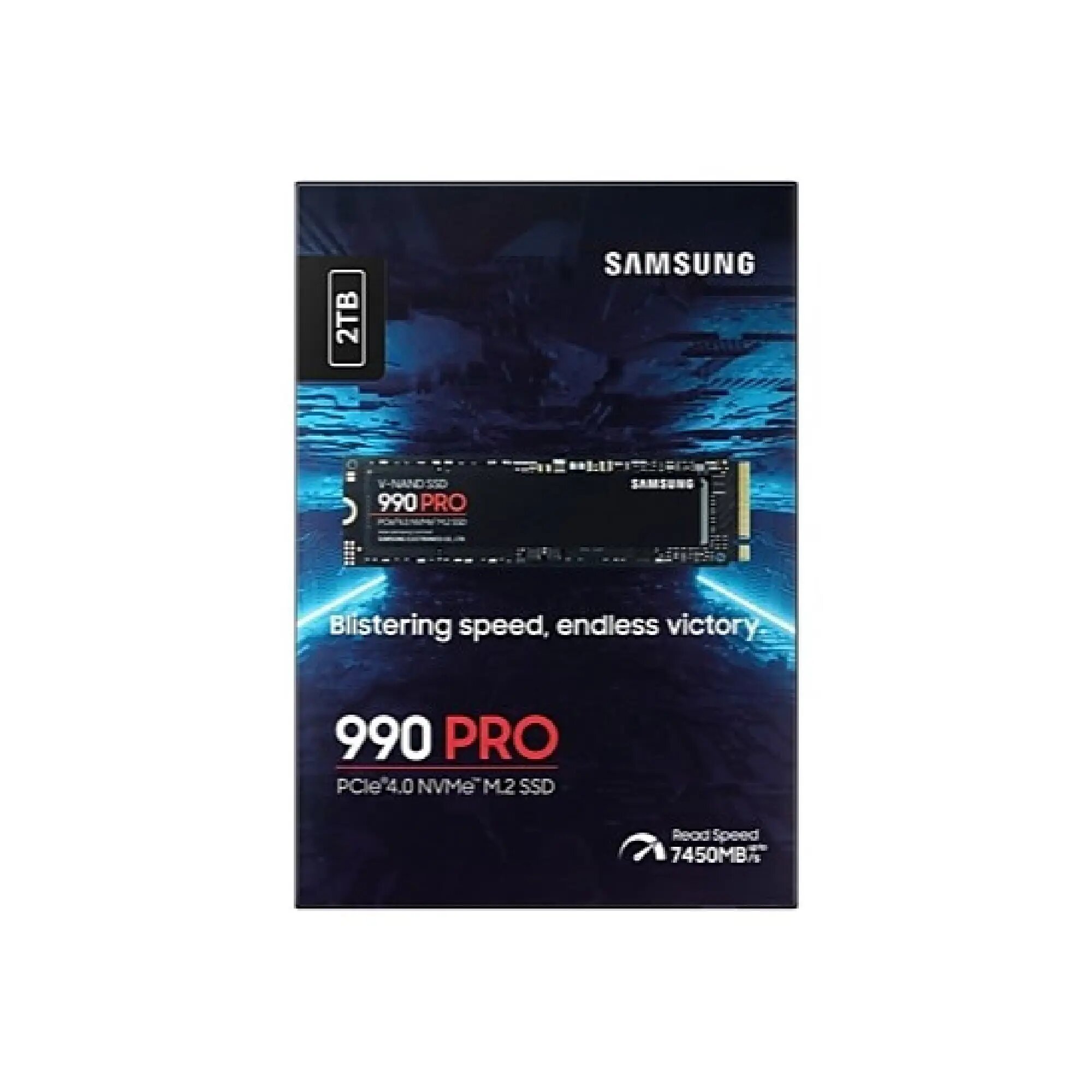 Samsung 990 PRO M.2 2 ТБ SSD с радиатором, совместим с PS5 (MZ-V9P2T0CW),