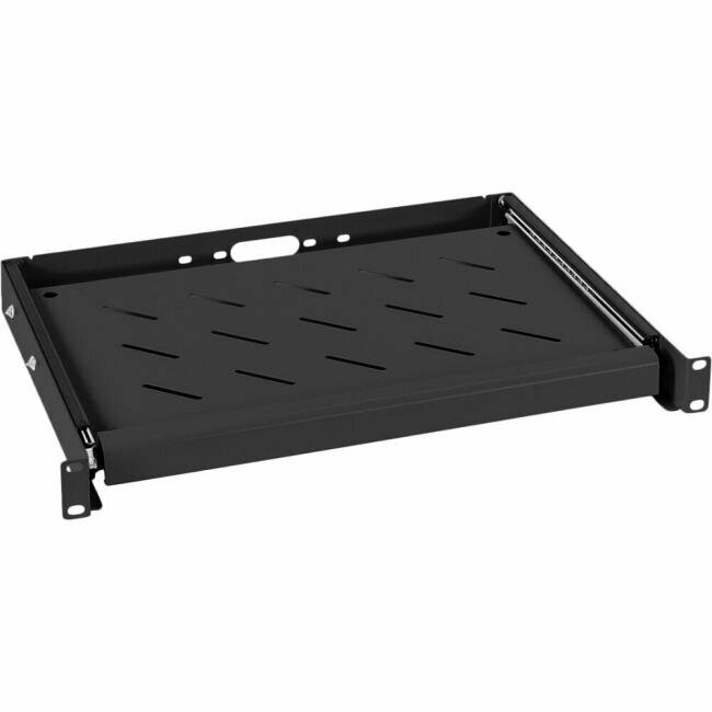 JE10-BK Полка для клавиатуры Cabeus выдвижная 19", цвет черный (RAL 9004)