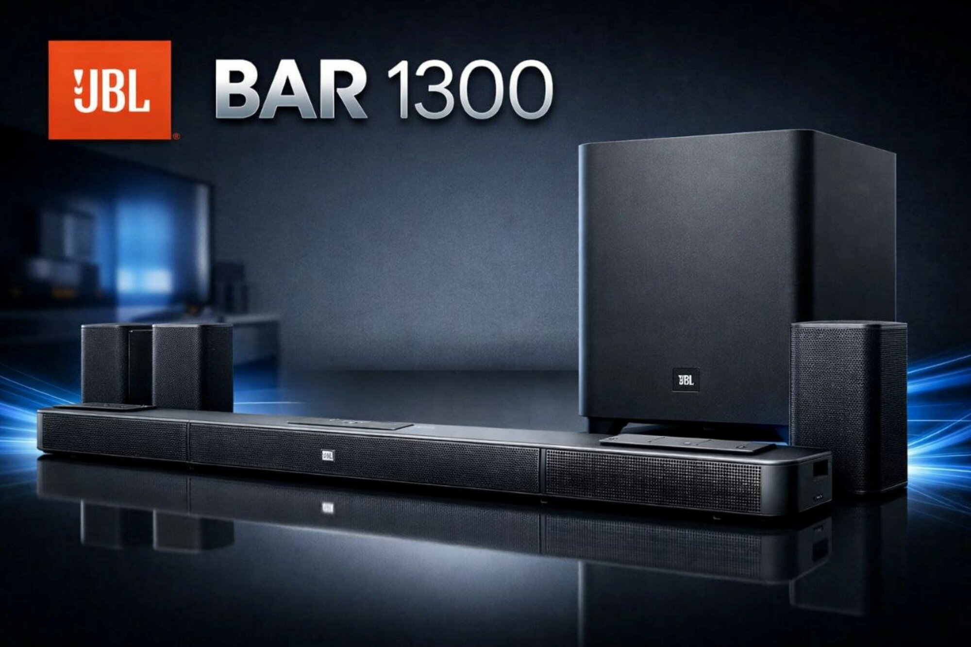 Саундбар JBL Bar 1300 c беспроводным сабвуфером и объёмным звуком