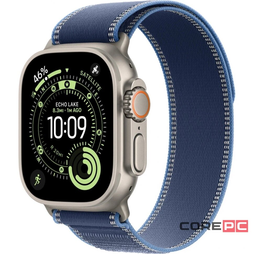Умные часы Apple Watch Ultra 3 49mm Natural Titanium Case with Blue/Bright Blue Trail Loop (M/L)