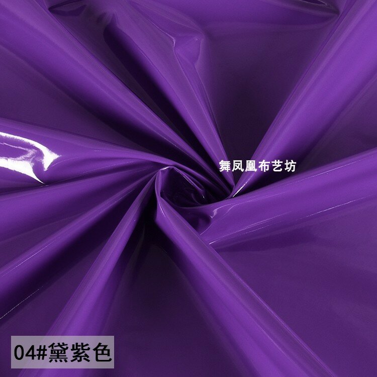 Однотонная супер глянцевая растягивающаяся зеркальная кожа, мягкая деликатная искусственная кожа, антибликовая водонепроницаемая PU ткань