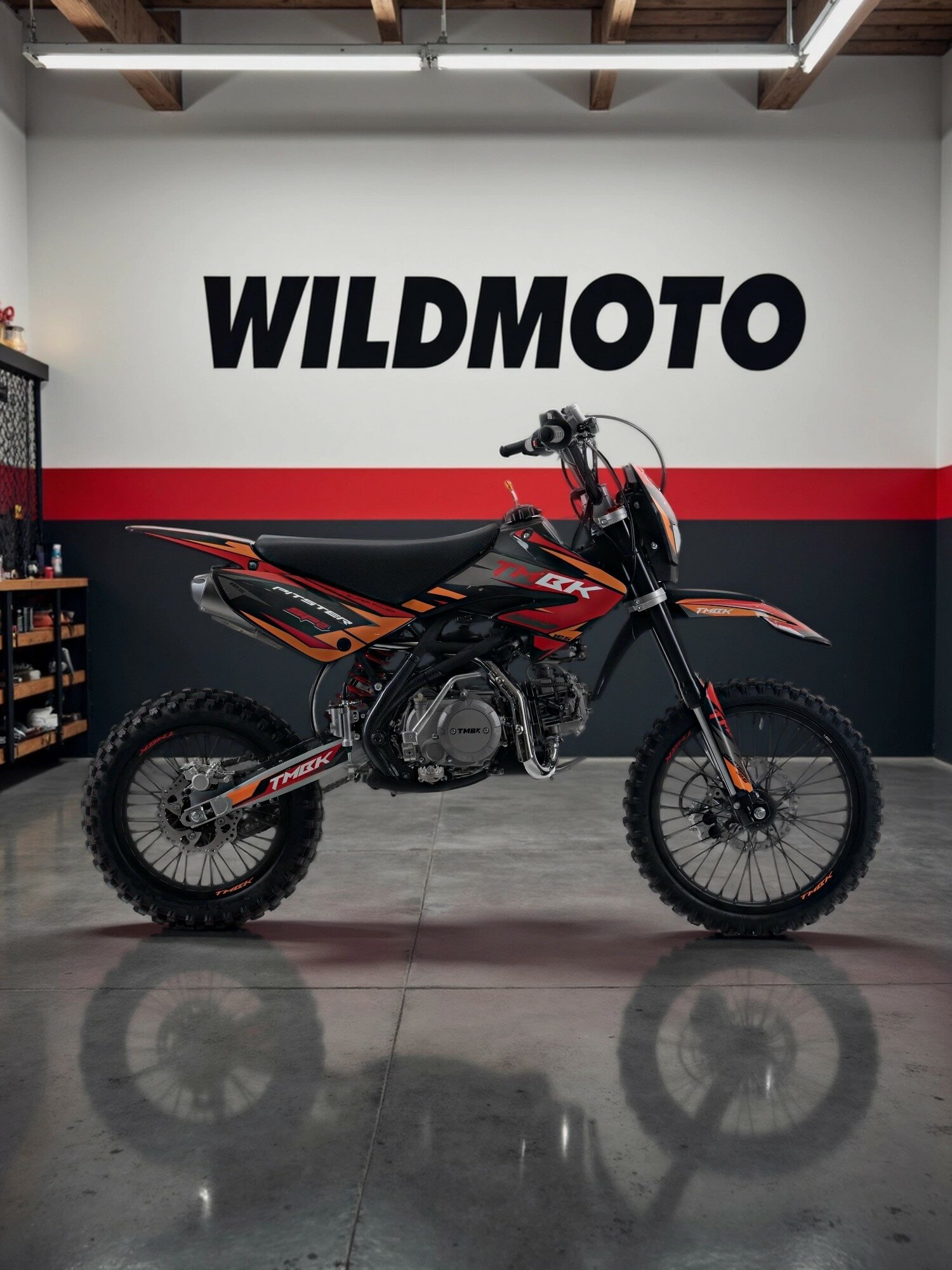 Питбайк TMBK "PITSTER SP2", 125 куб. см, бензиновый двигатель, 4-х тактный, электростартер