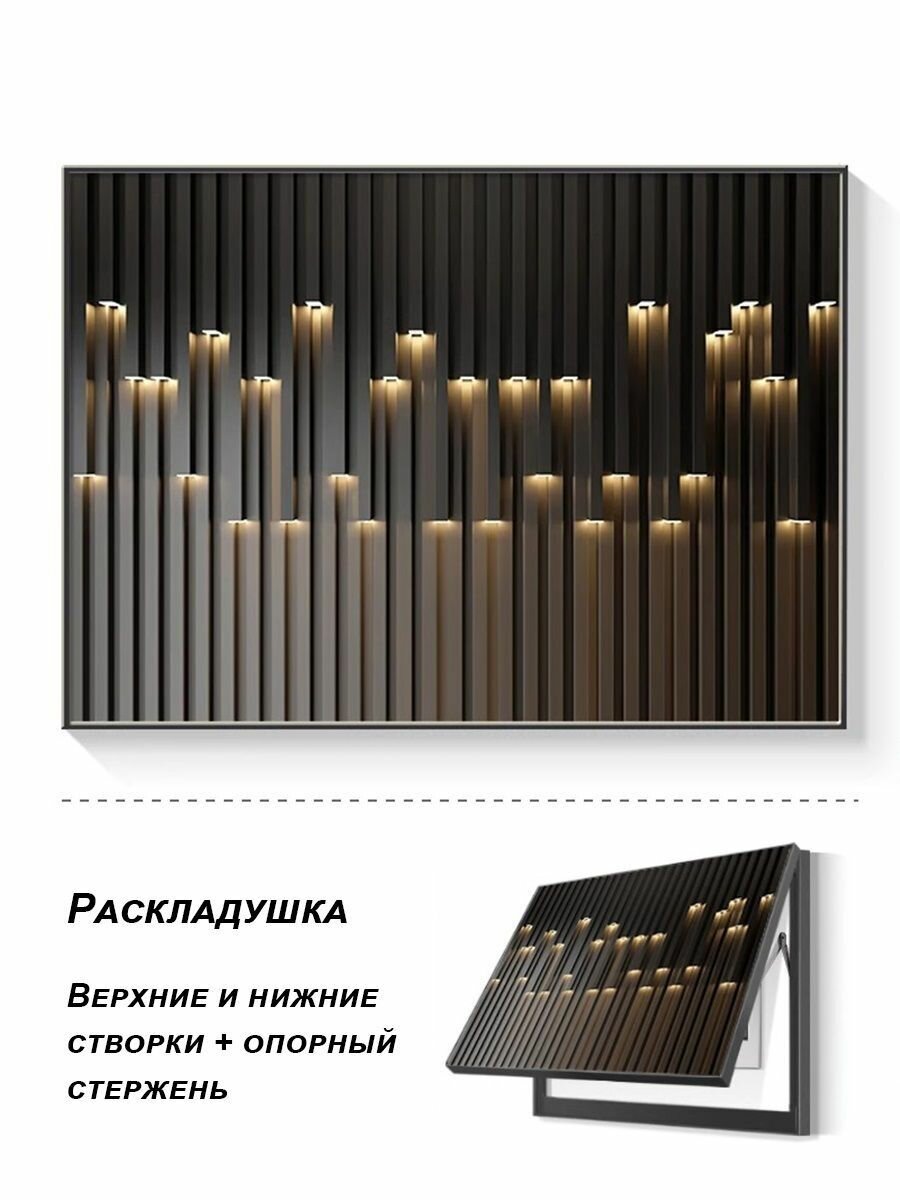 Крышка-панно для электросчетчика скрытый декор Декоративная крышка для электросчетчика Подходит для спальни, офиса.