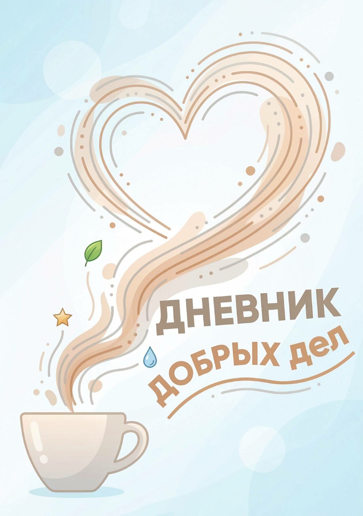 Дневник добрых дней: Инструмент Психолога для Счастья, дизайн "Метранпаж". 100 страниц недатированный А5, разлинованный