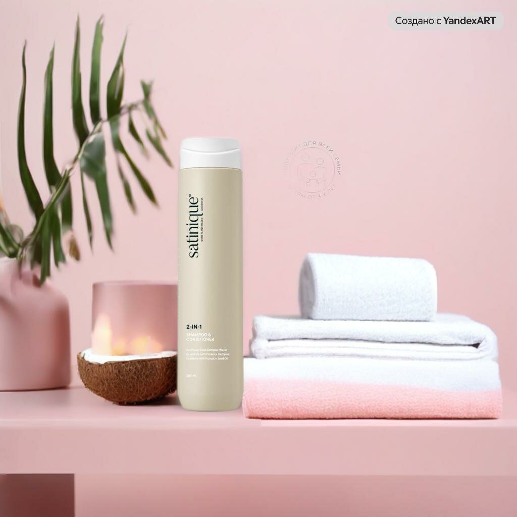 Шампунь-кондиционер AMWAY Satinique 2 в 1, для волос, 280 мл