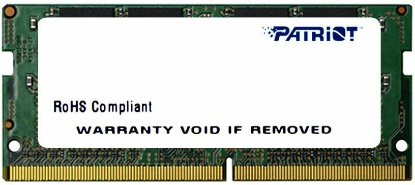 Оперативная память Patriot Signature PSD416G26662S DDR4 - 1x 16ГБ 2666МГц, для ноутбуков